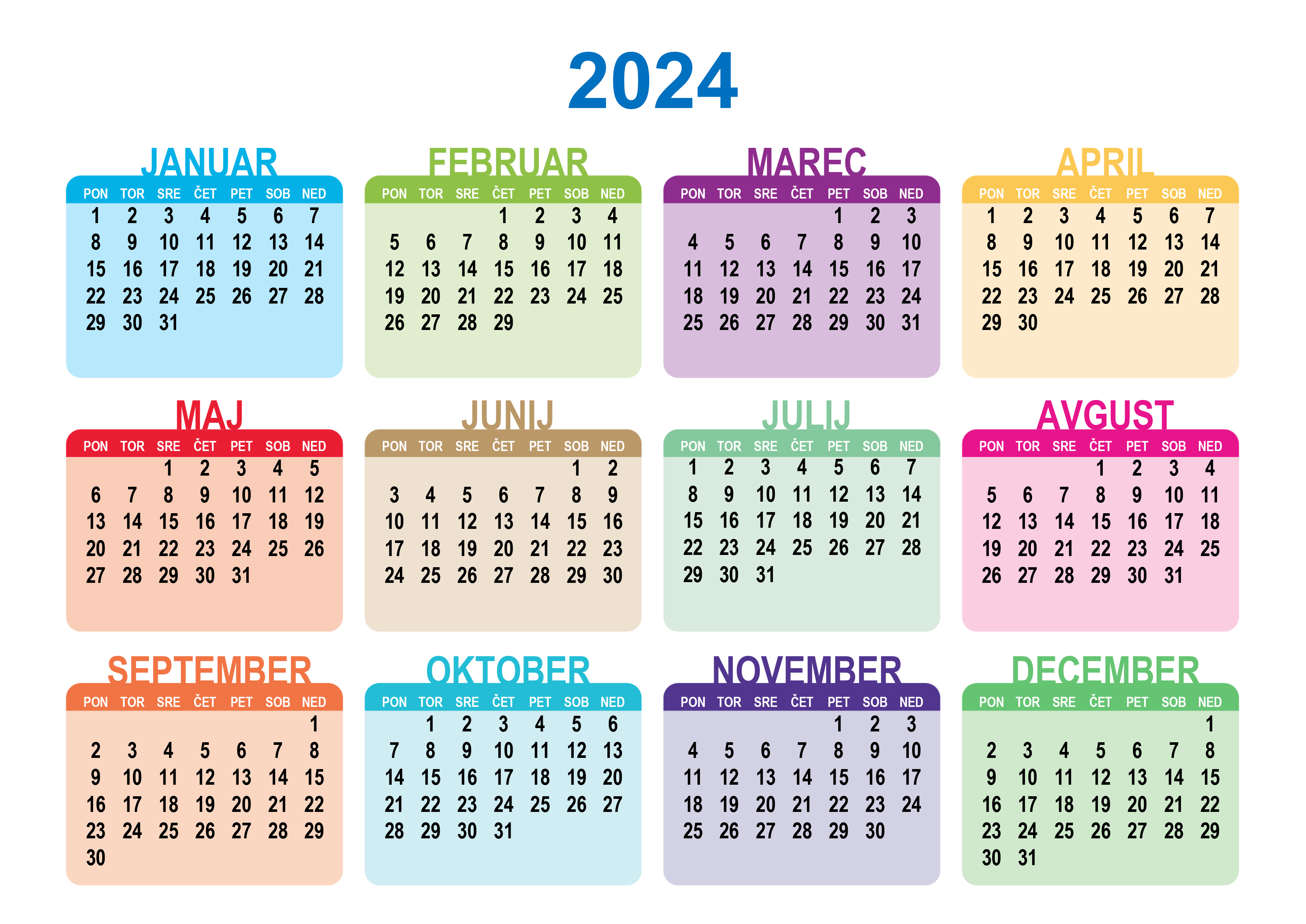 Koledar 2024 – koledar.su